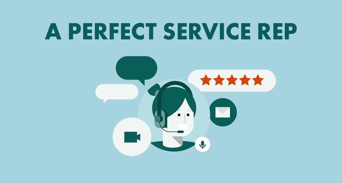 A perfect service rep